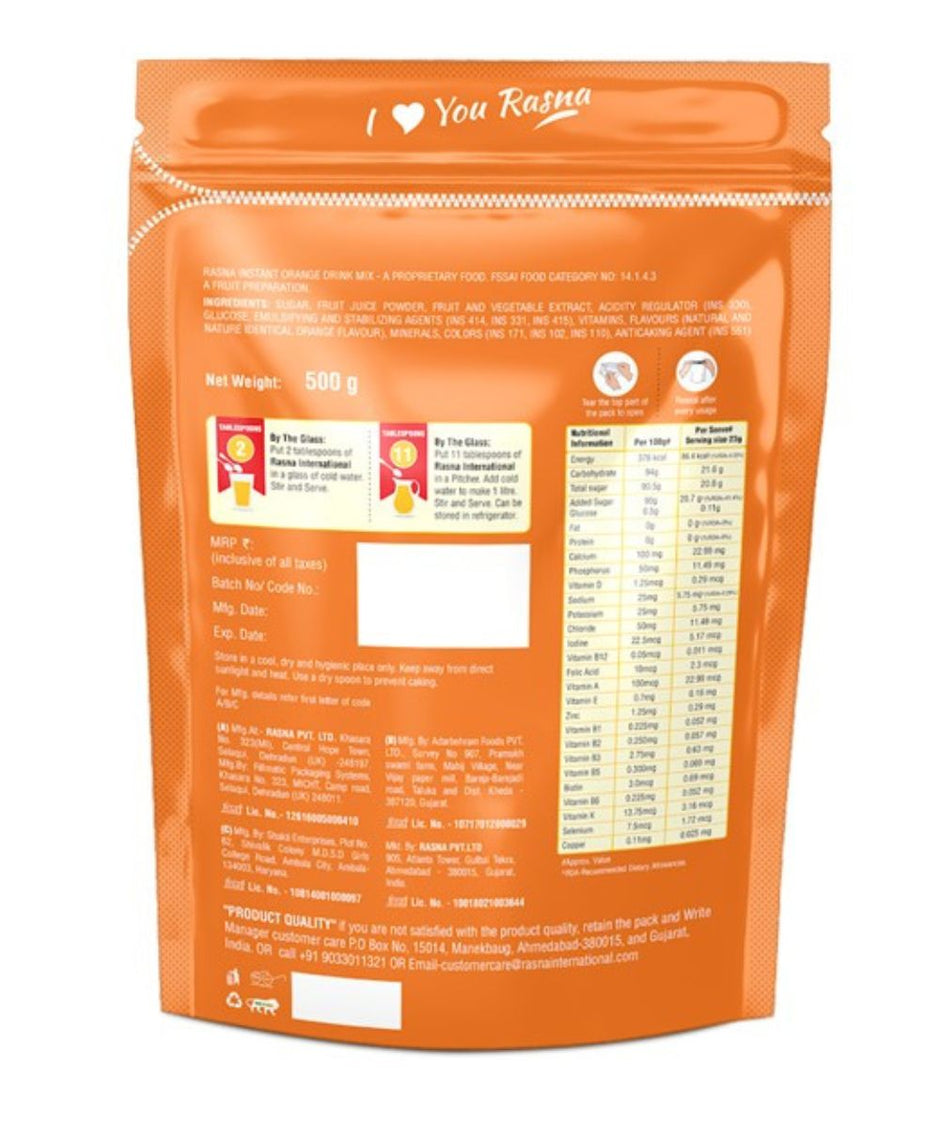 Instant Drink Mixes